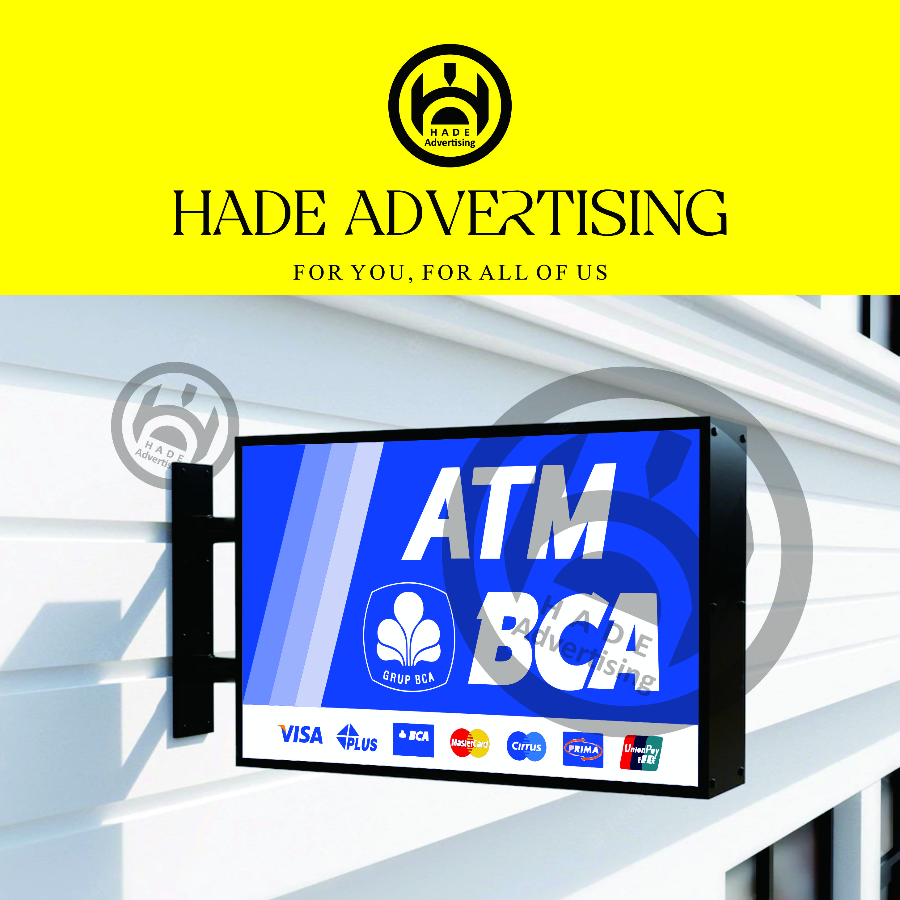 Neon Box Mini ATM B.C.A 40x60 Cm / Custom | Lazada Indonesia