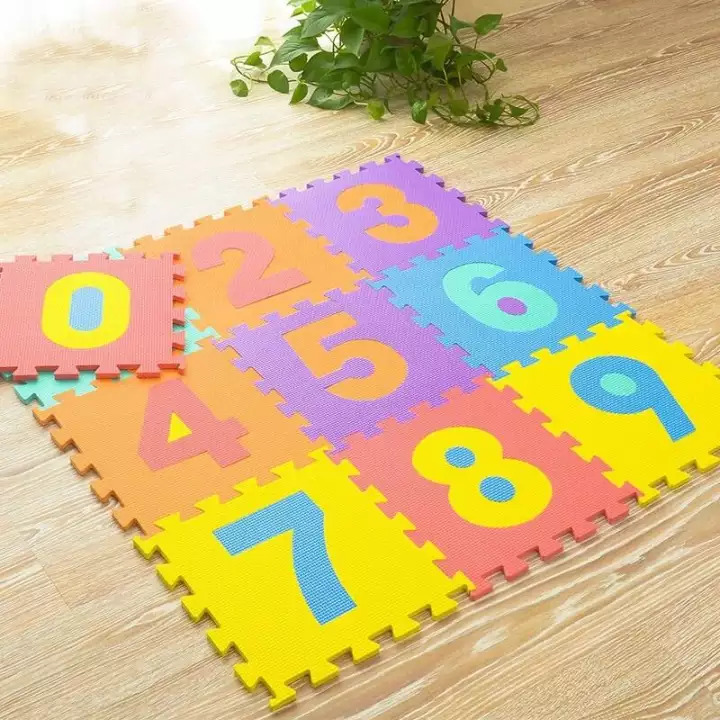 Matras Puzzle Lantai Ukuran 30x30 Evamat Motif Huruf Angka Buah Dan ...