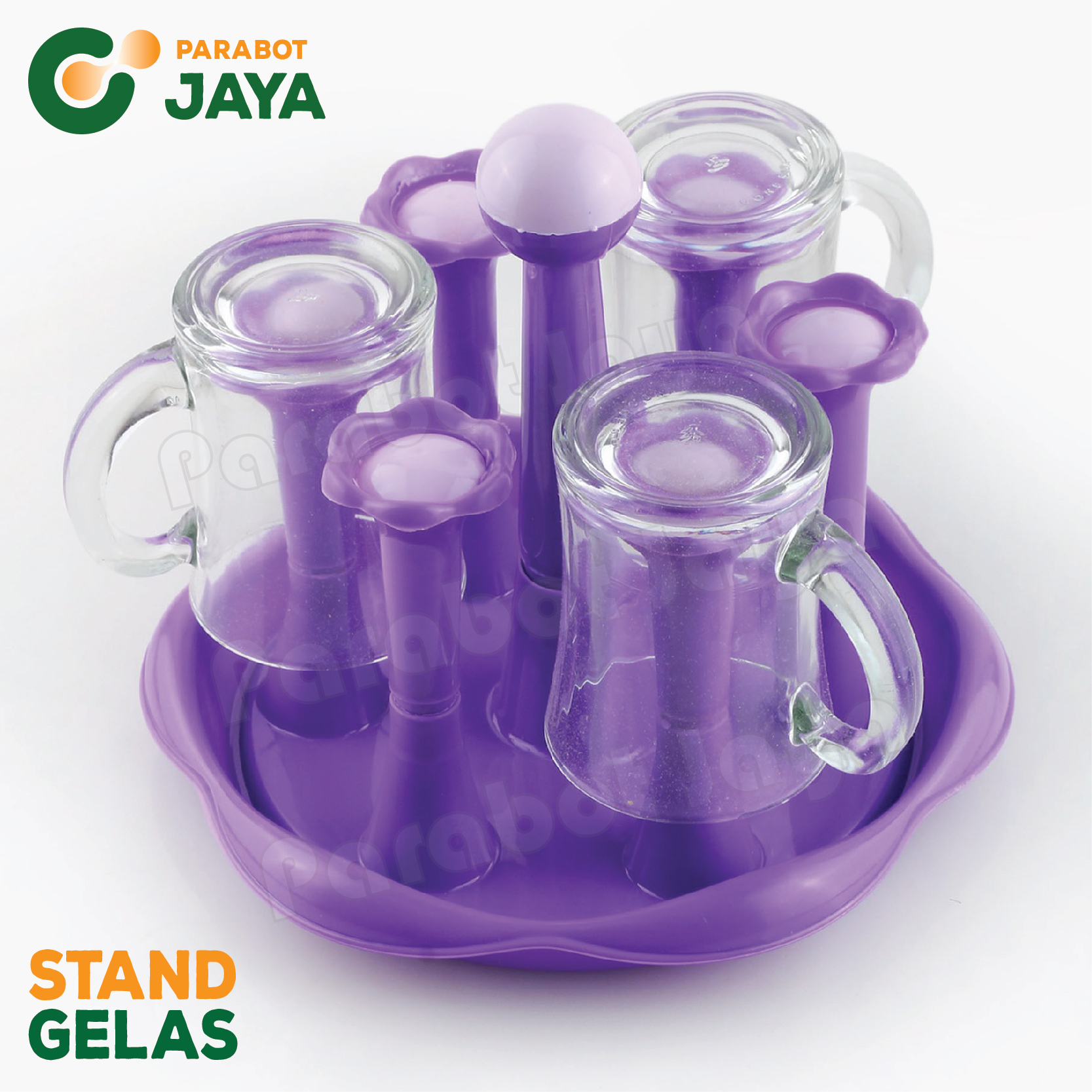 PARABOT JAYA - Stand Glass Daisuki - Tempat Gelas Cantik Slot 6 ...
