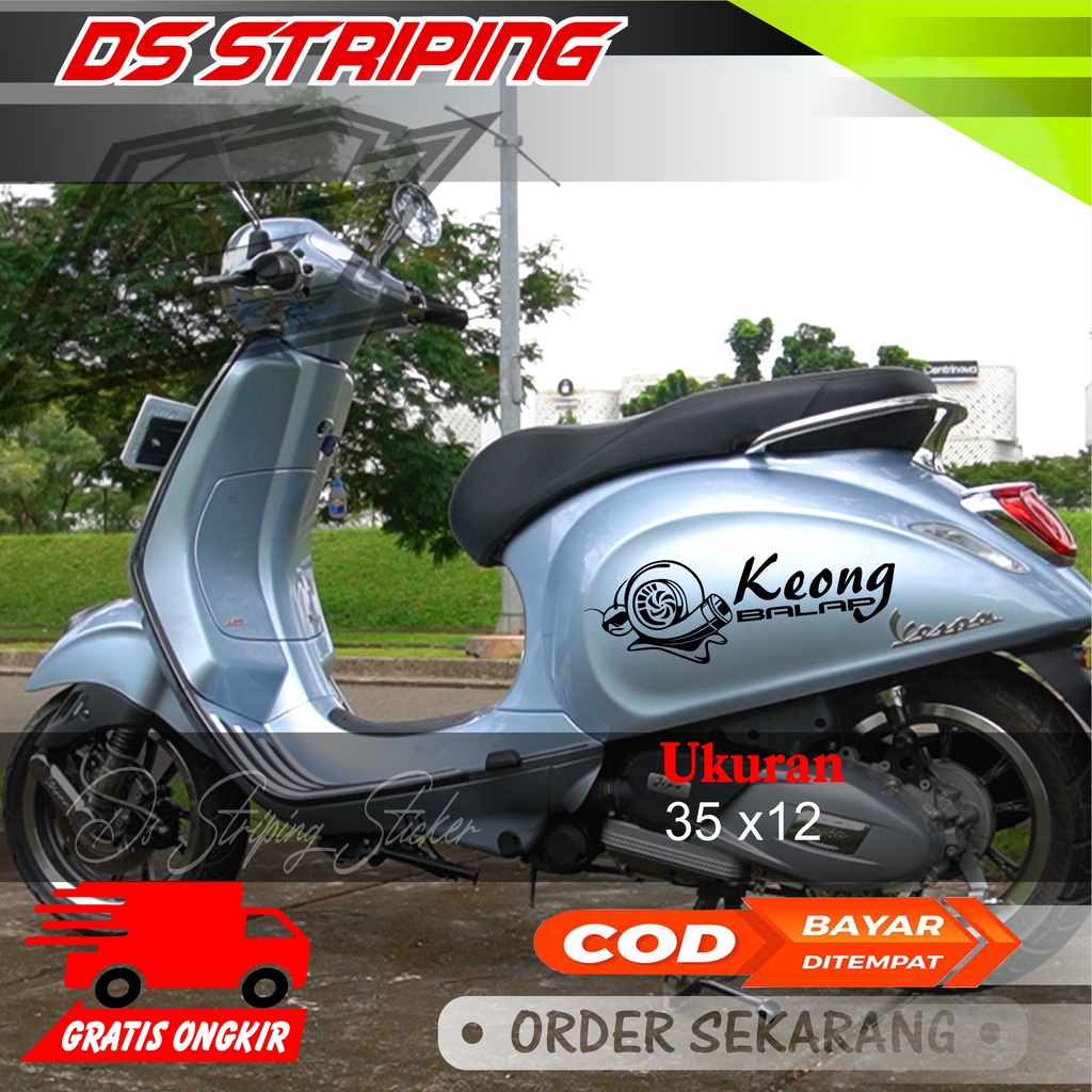 OS- Ct-40 Stiker Cutting Keong Balap Variasi Motor Mobil Sticker Timbul ...