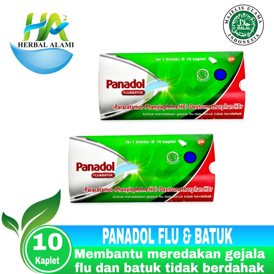 Panadol Paracetamol - Extra - Flu Batuk isi 10 Kaplet | Lazada Indonesia