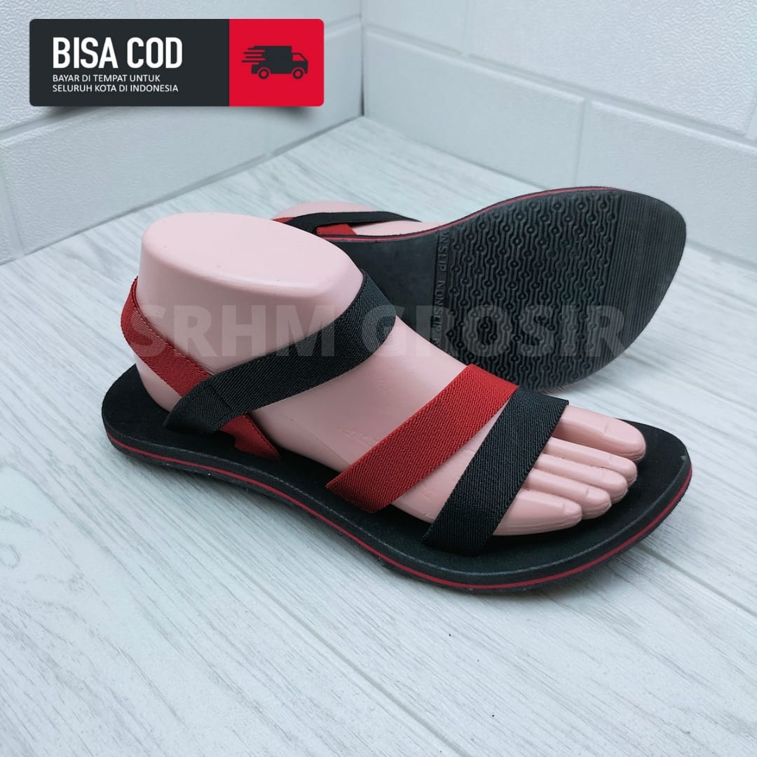 ADA 3 WARNA Sandalwanita cewek cewe sendal santai kokop karet Sendal ...