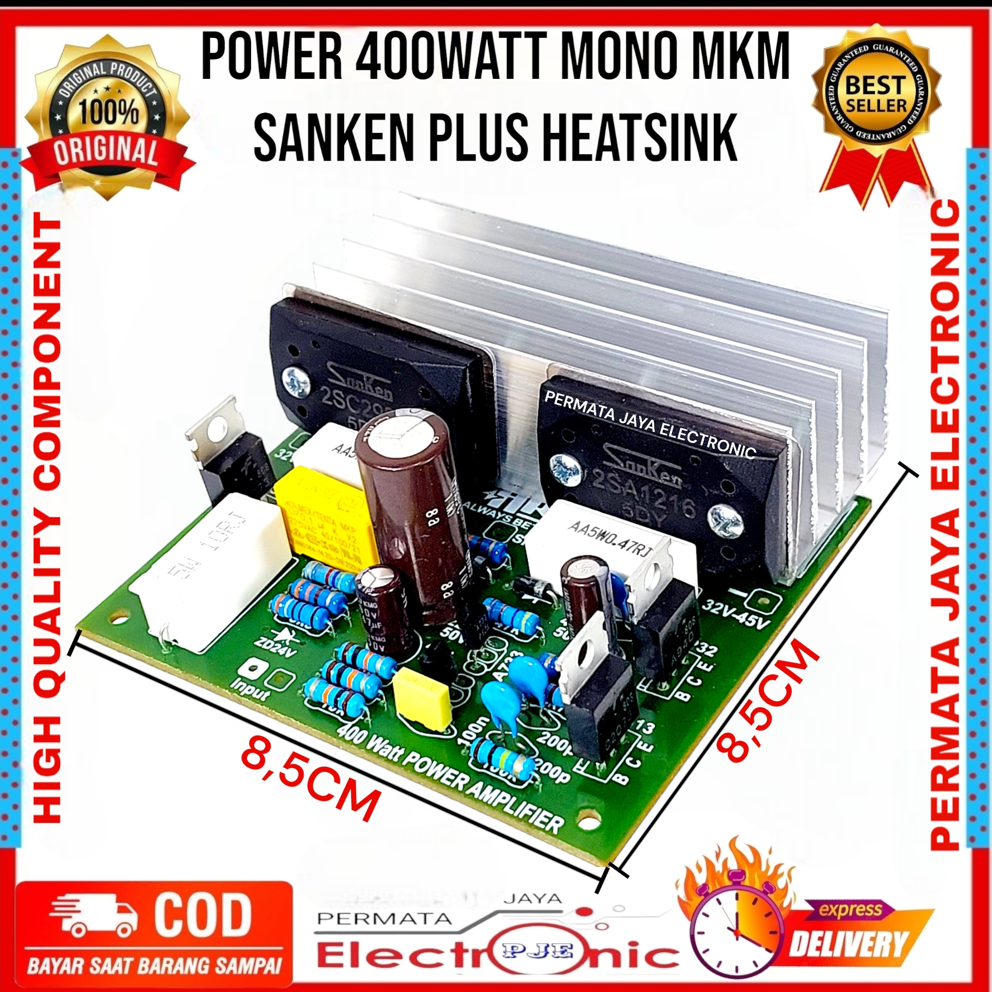 Power 400 Watt Mono Kapasitor MKM + Transistor FINAL SANKEN PLUS ...
