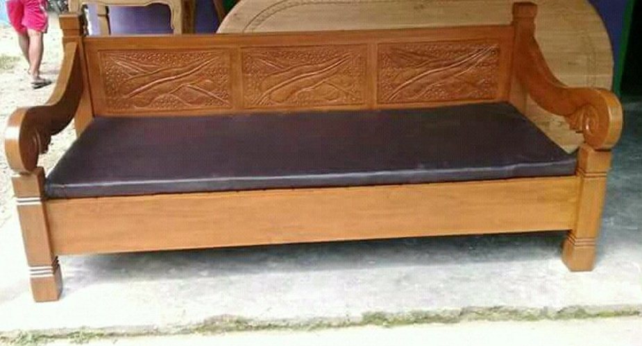 bangku sofa jawa minimalis daun cinta | Lazada Indonesia
