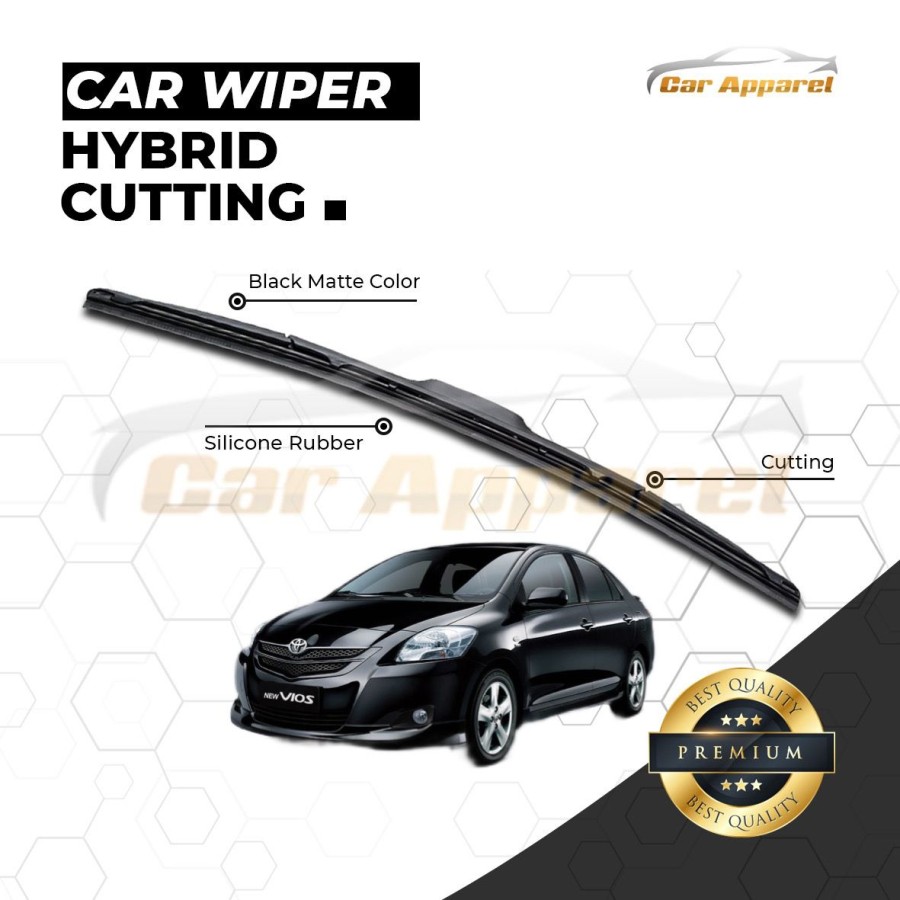 WIPER VIOS GEN 2 2007-2013 CUTTING HYBRID 2 PCS | Lazada Indonesia