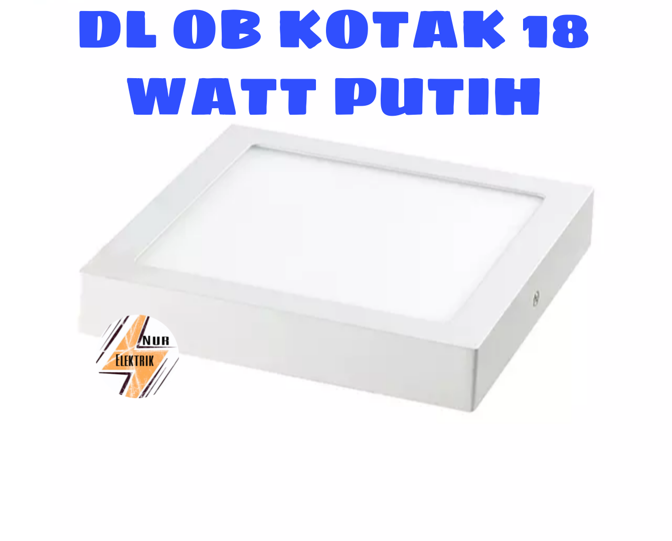Lampu downlight LED panel kotak outbow 18 watt persegi plat besi Square ...