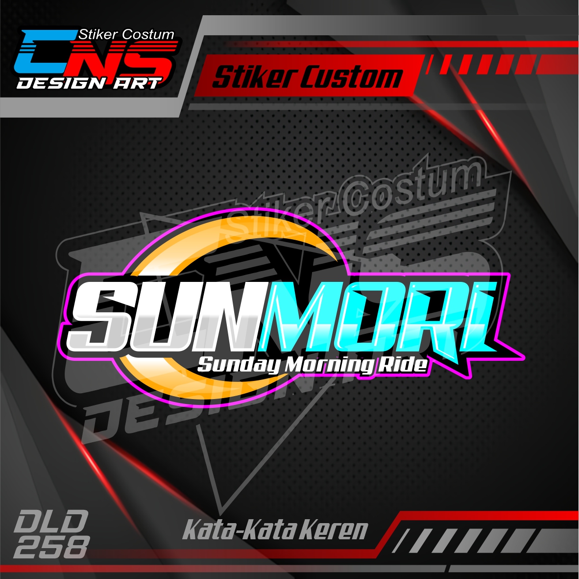 Stiker Kata-Kata Keren Variasi SUNMORI Kaca/Body Mobil,Motor - Stiker ...