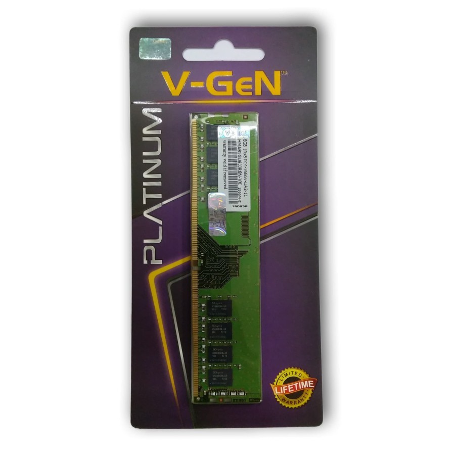RAM DDR4 V-GeN Platinum 8GB PC21300/2666Mhz LongDimm (Memory PC VGEN ...