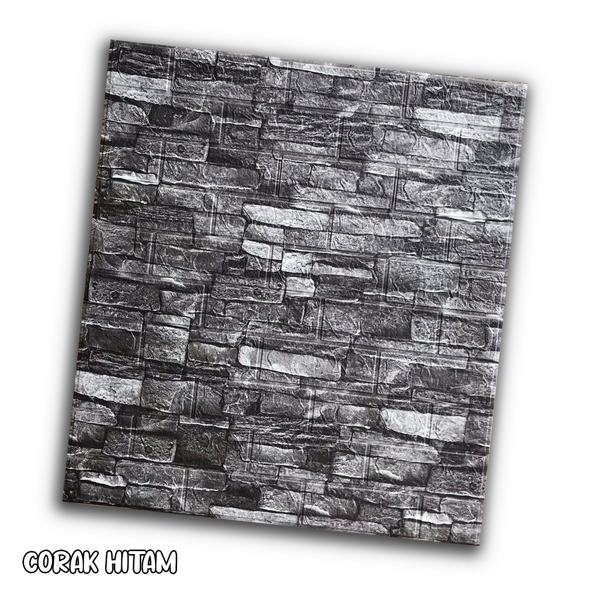 Wallpaper 3D Sticker Dinding Motif Corak Batu Alam / WALLFOAM 3D Foam ...