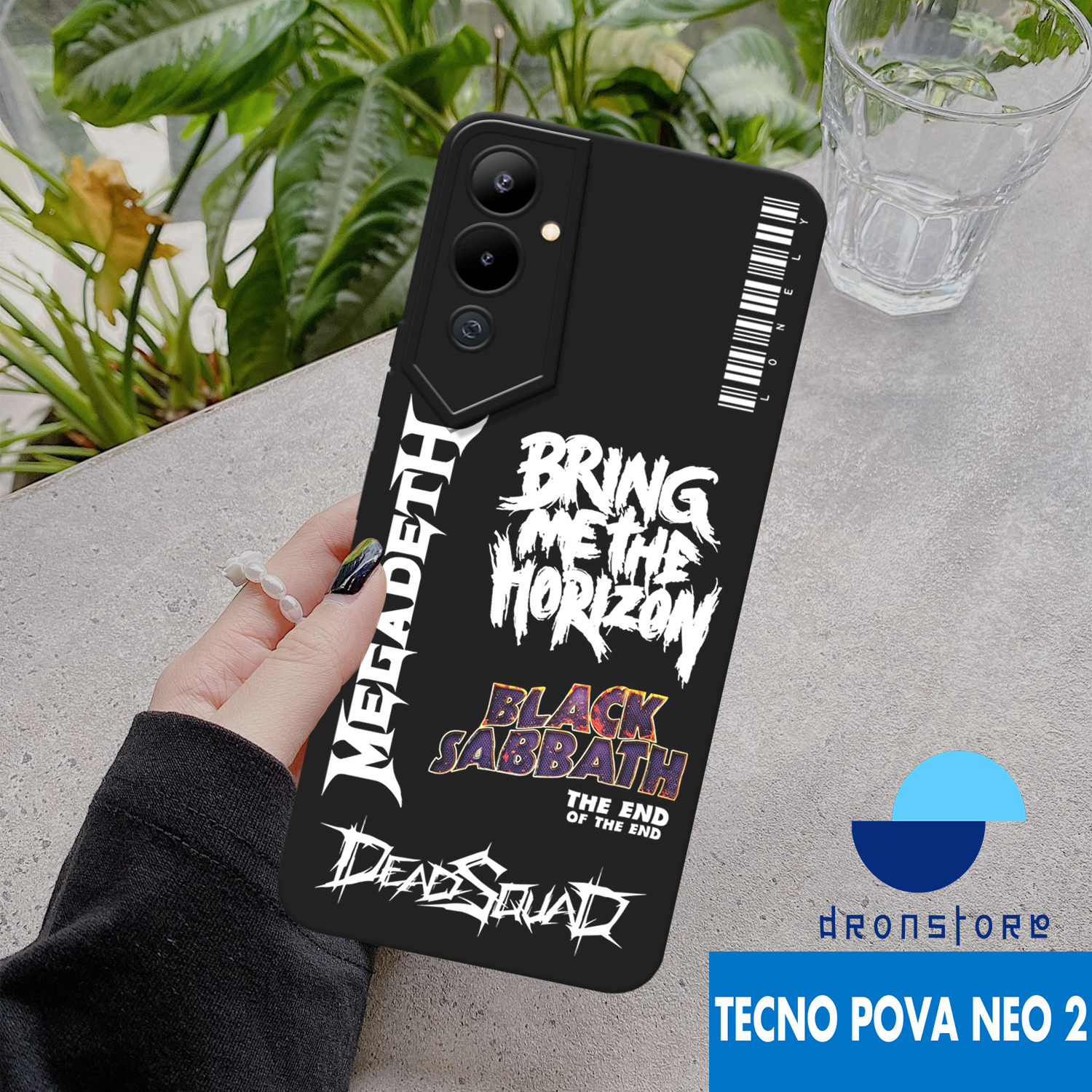 CASE TECNO POVA NEO 2 MOTIF METAL 21 SOFTCASE HARDCASE PROTECT CAMERA ...