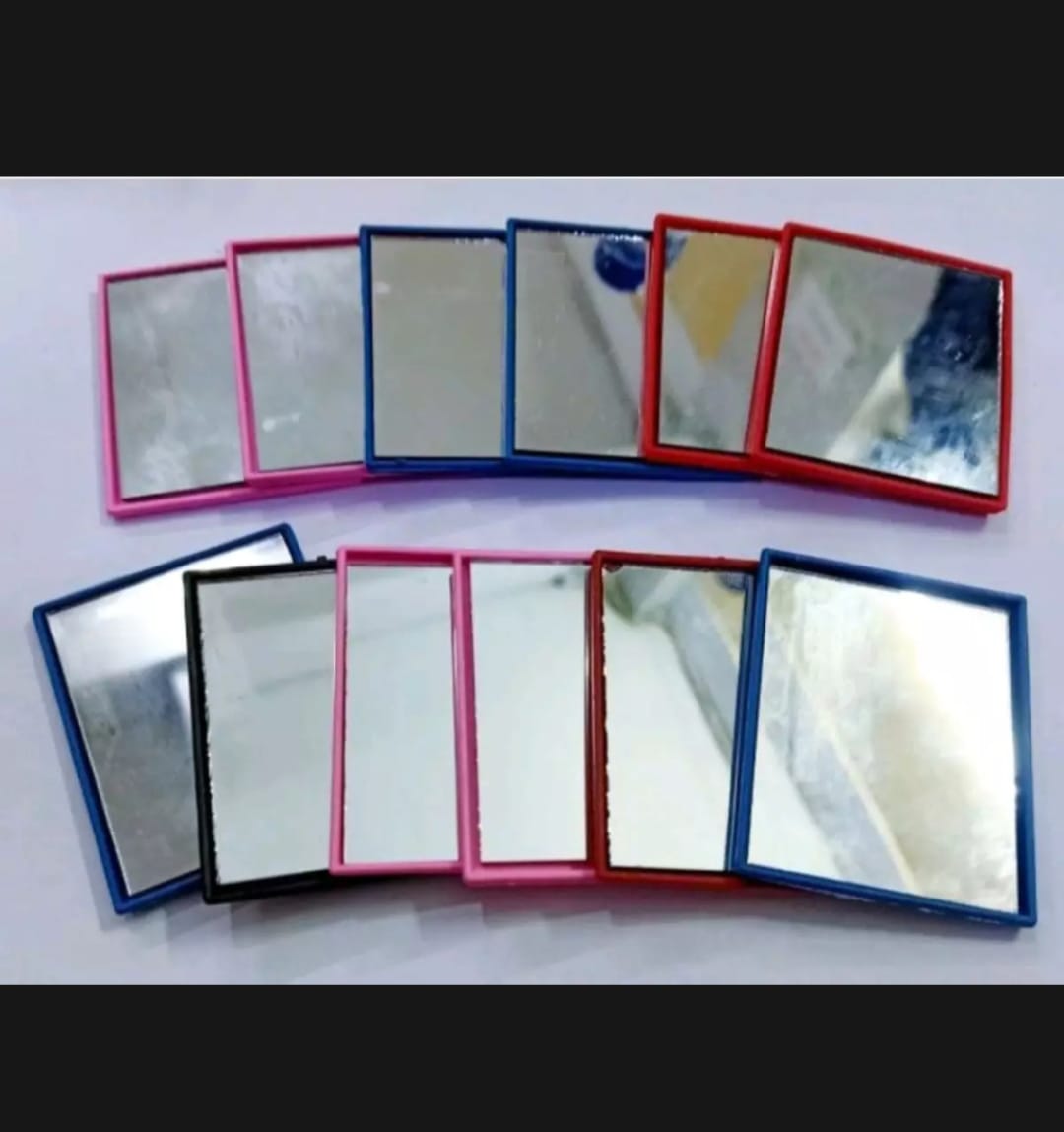 kaca kotak polos mini / cermin makeuo kecil / dandan / cermin saku 20 ...