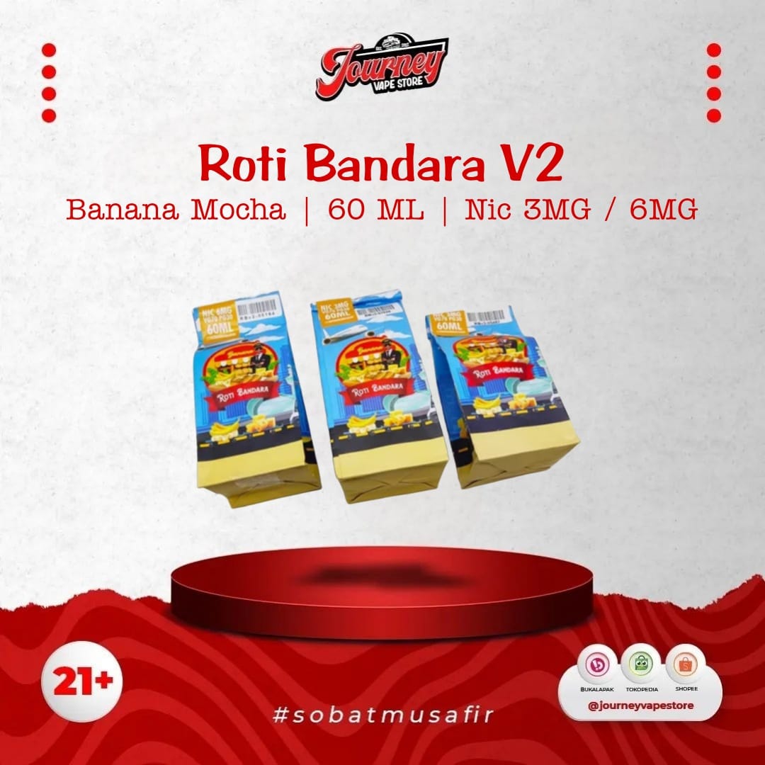 [FREE BUBBLEWRAP] Roti Bandara V2 Banana Mocha | Lazada Indonesia