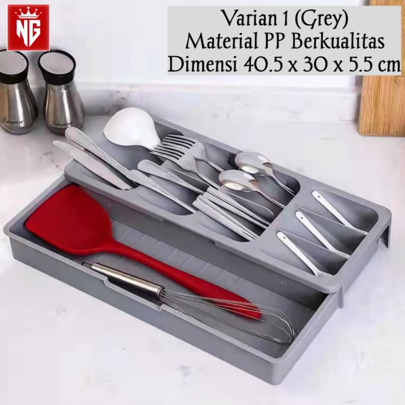 NG Rak Sendok Laci Tempat Penyimpanan Serbaguna Kichen Set Estetik ...