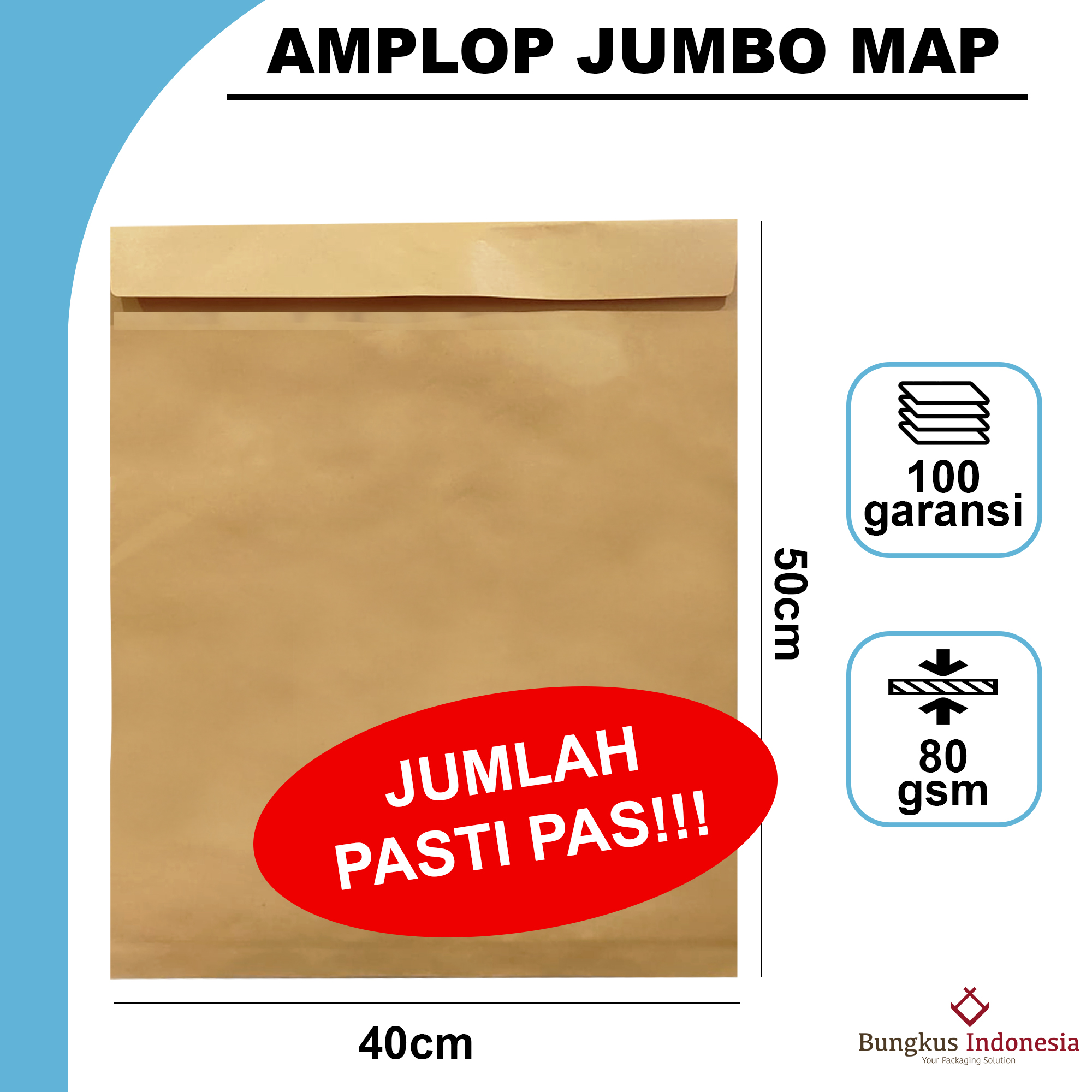 Amplop Coklat Jumbo Q1 40x50cm / Jumbo Map | Lazada Indonesia