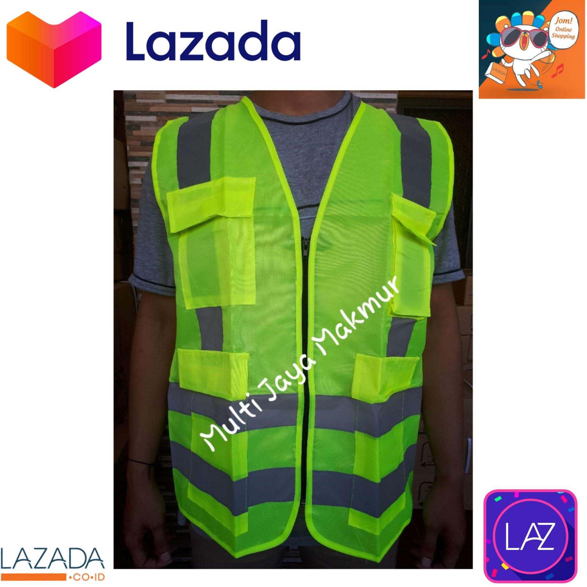 BAJU ROMPI HIJAU SAFETY POLYESTER RESLETING | Lazada Indonesia