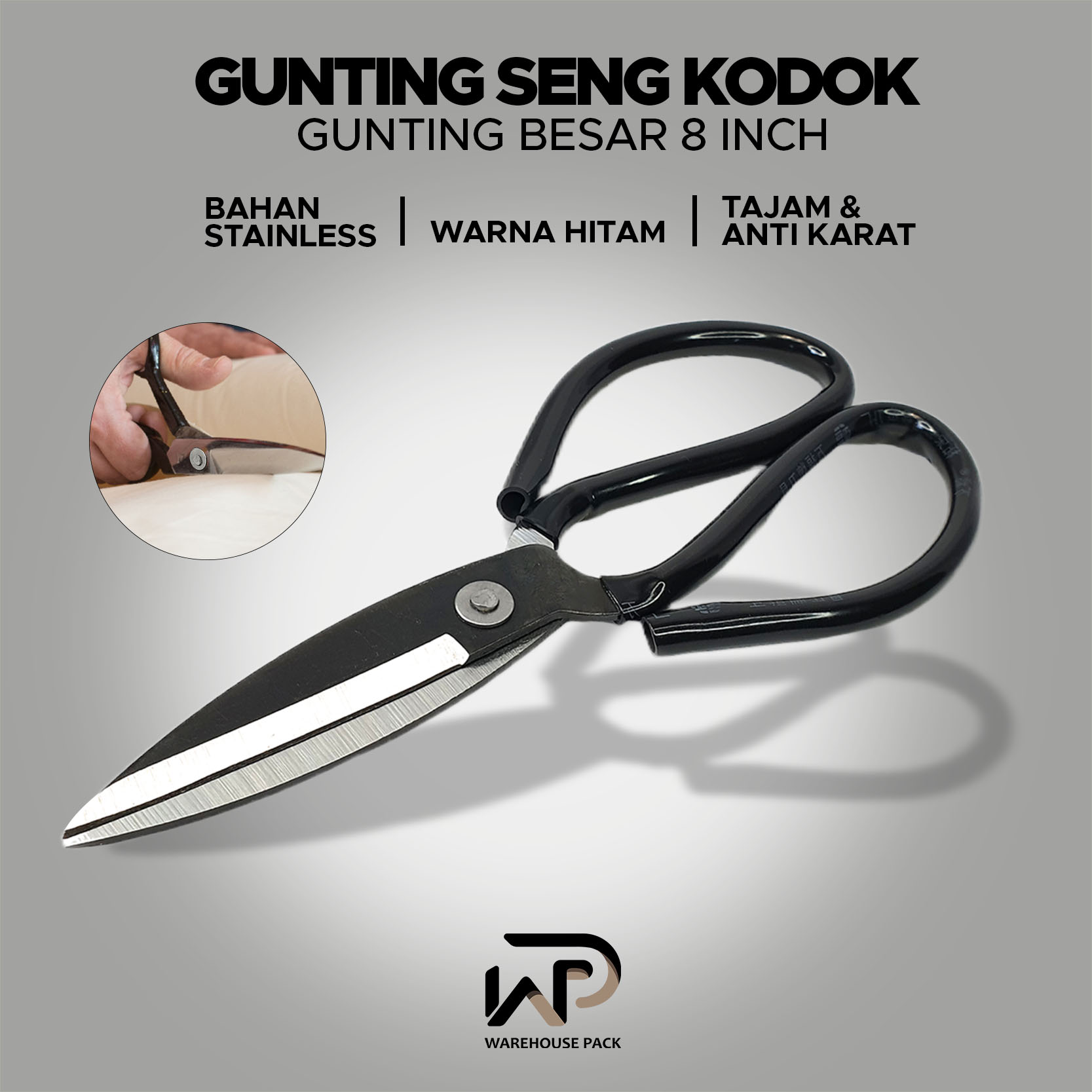 Gunting Seng Kodok | Gunting Kain | Gunting Stainless Steel | Gunting ...