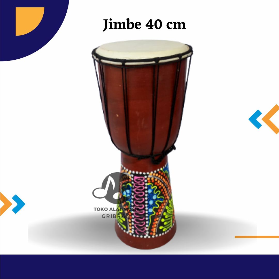 Alat Musik Kendang Jimbe Jumbo Ukuran 40 cm Mucik Tradisional Djimbe ...