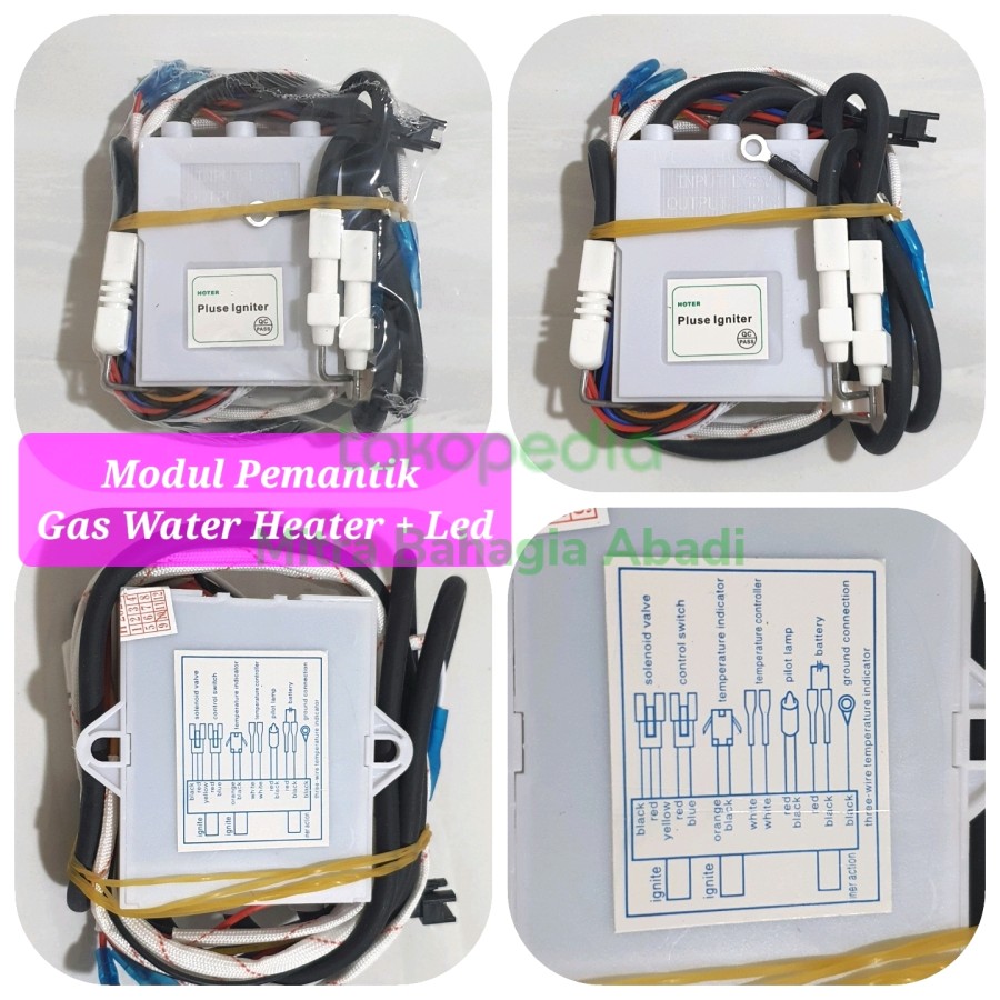 Modul Pemantik Gas water Heater Putih + Led HOTER BRAND - Modul Pematik ...