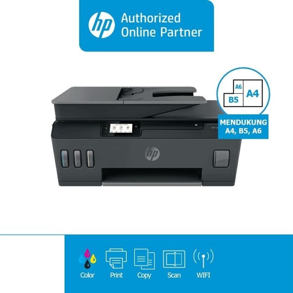 Printer HP Smart tank 615 ink tank print scan copy A4 fax ADF wireless ...