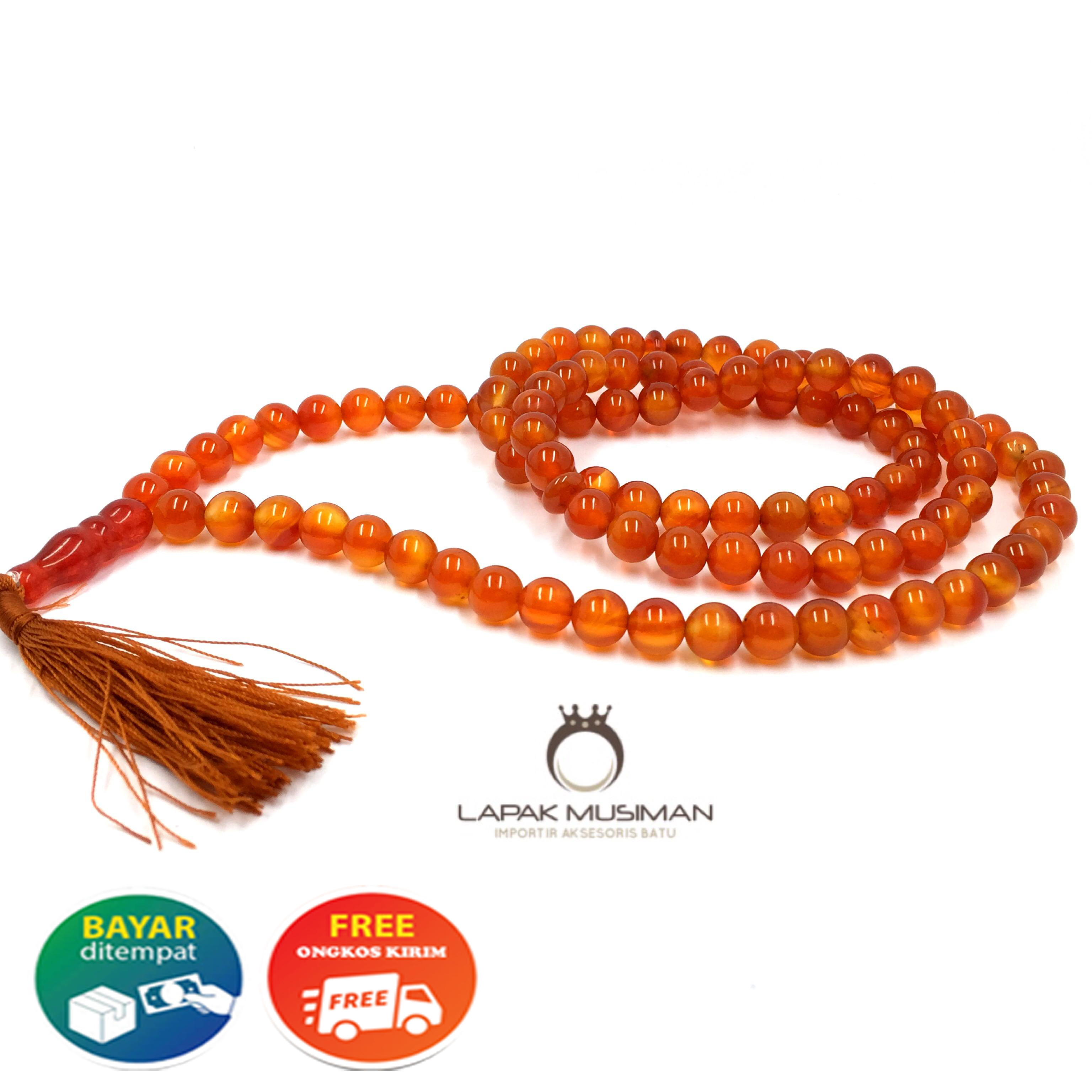 Tasbih Batu Red Raflesia Asli Natural 99 Butir | Lazada Indonesia