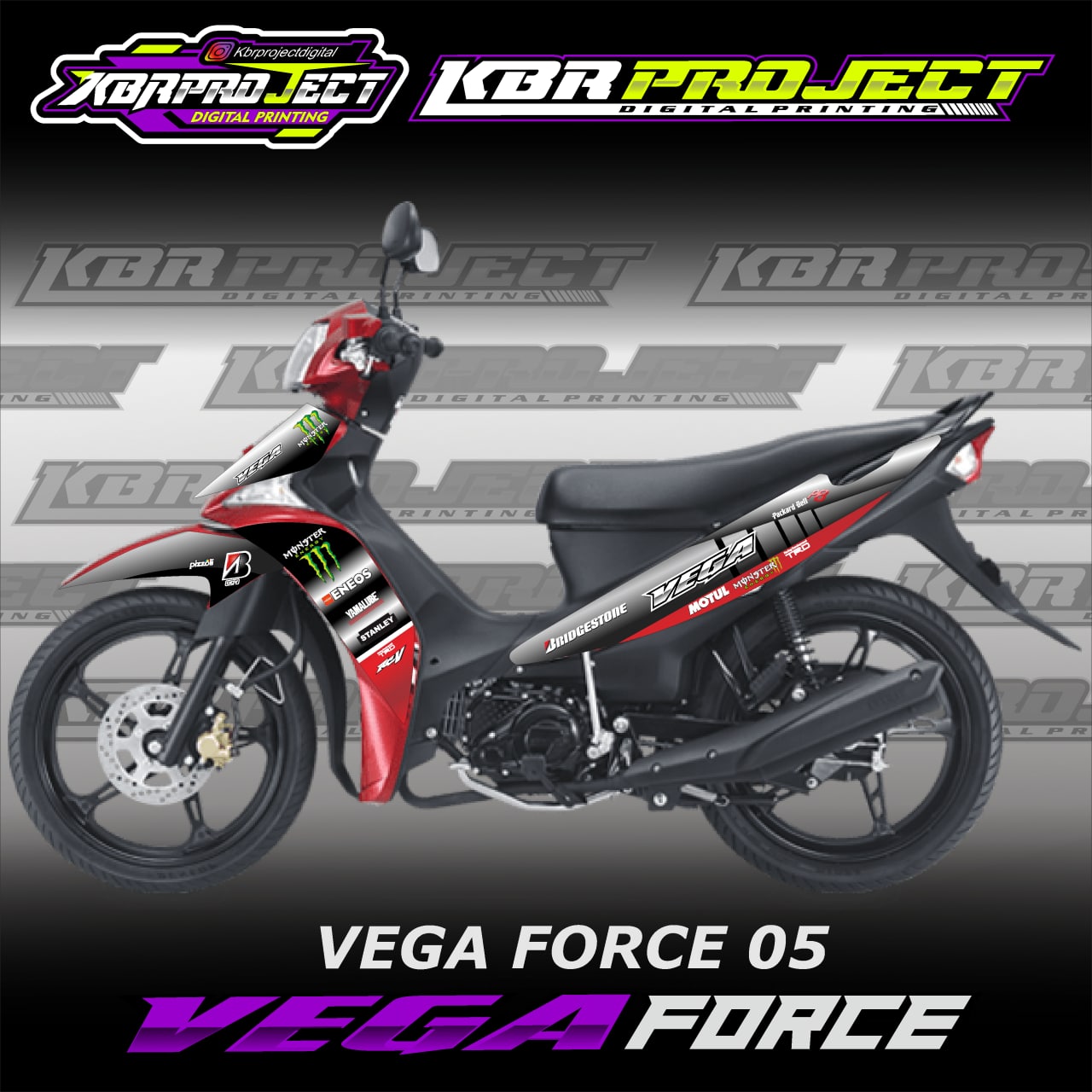 [COD]Stiker VEGA striping VEGA FORCE motor YAMAHA motor sticker variasi ...