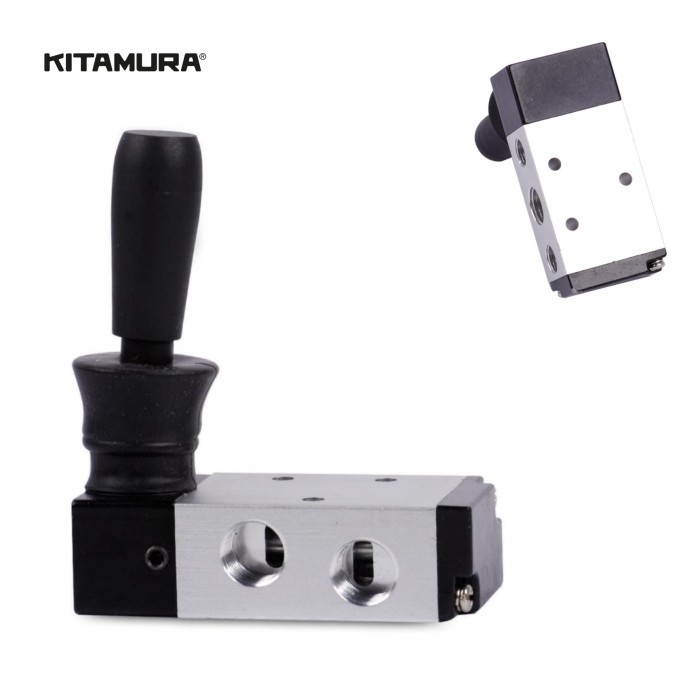 Mechanical Valve Hand Control Tuas Pneumatic 5/2 1/4" | Lazada Indonesia