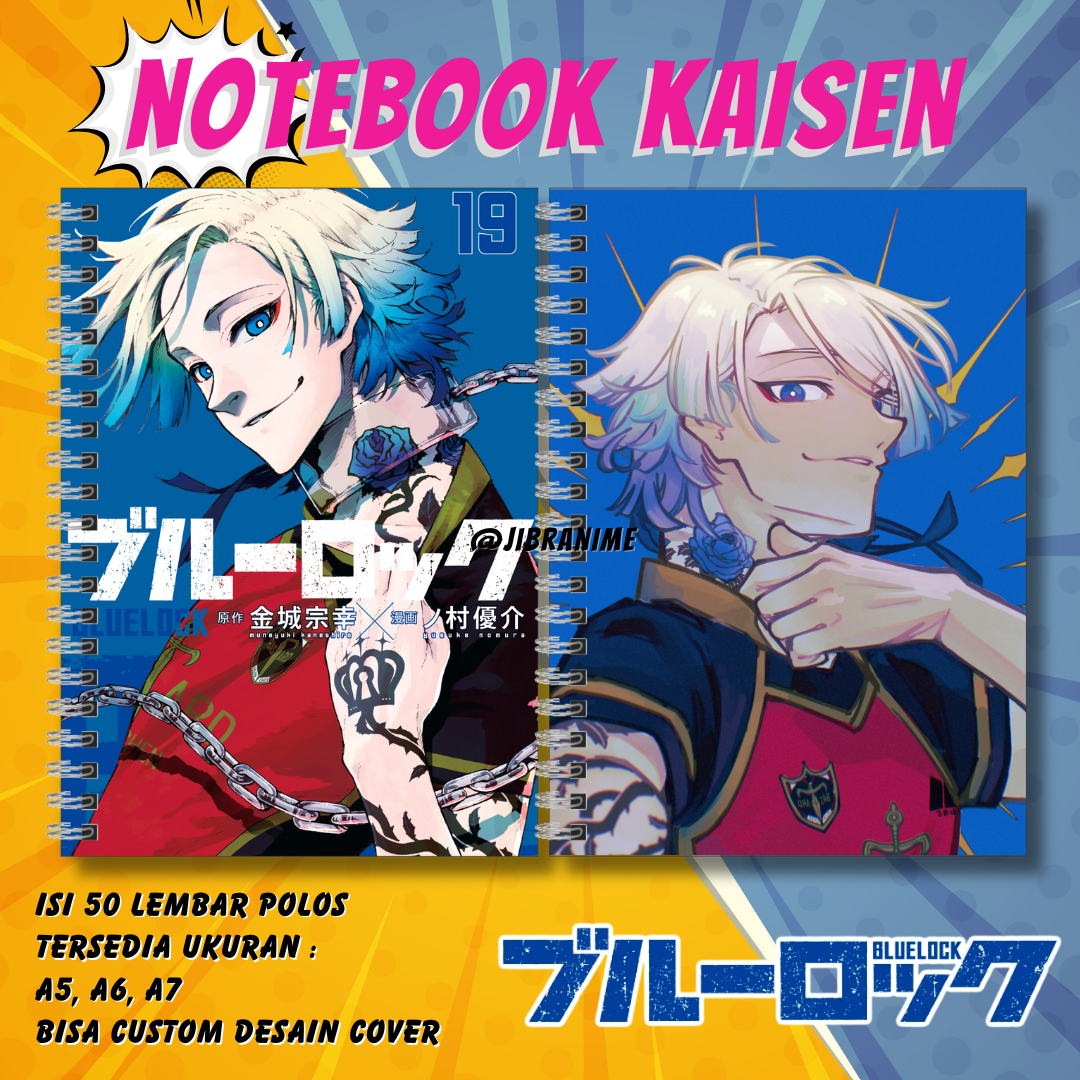 NOTE BOOK BLUE LOCK KAISER / NOTEBOOK BLUE LOCK KAISER / BUKU CATATAN ...