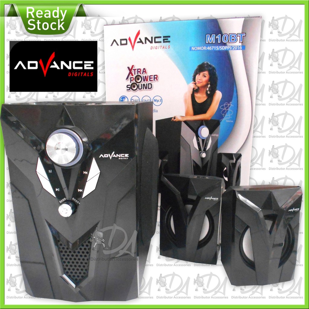 Speaker Aktif Advance Bluetooth M10 BT / M10BT Extra Bass Subwoofer / Salon Aktif | Lazada Indonesia