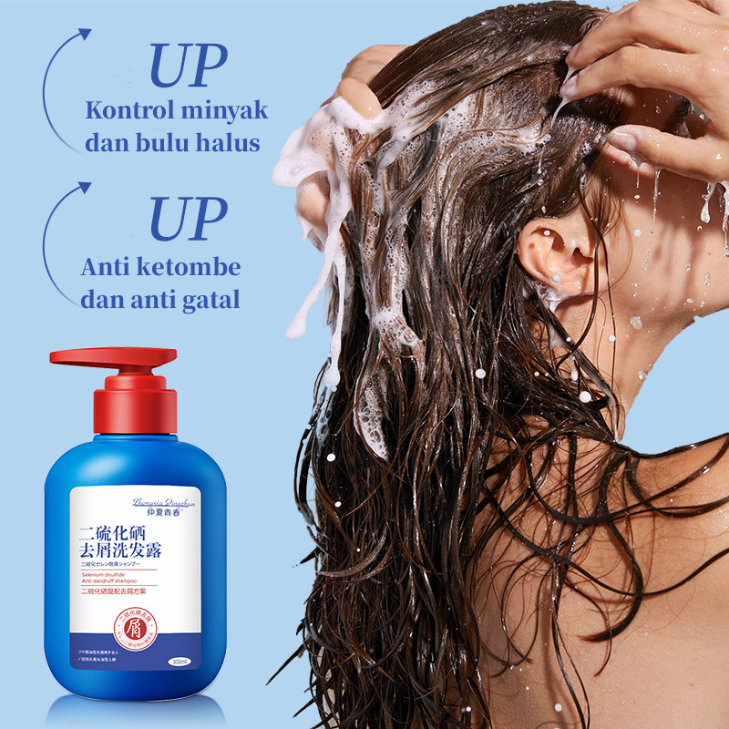 Penghilang Ketombe Ketombe Pembersihan Lembut Dan Pengontrol Minyak Melembabkan Akar Rambut ...