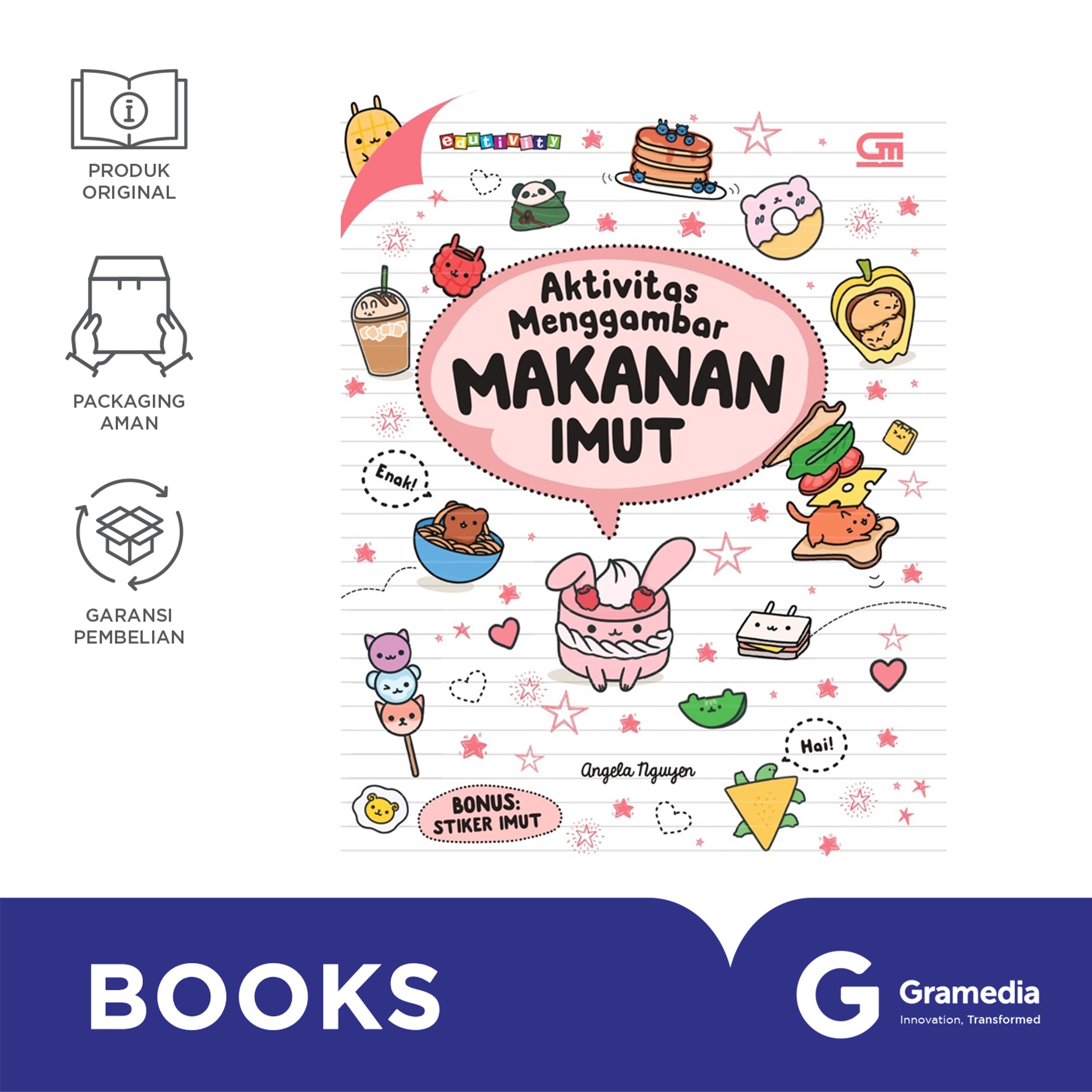 Aktivitas Menggambar Makanan Imut (How to Draw Cute: Food) | Lazada ...