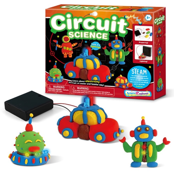 Circuit Science Experiment Kit DIY Toys Aliran Listrik Anak Kabel ...