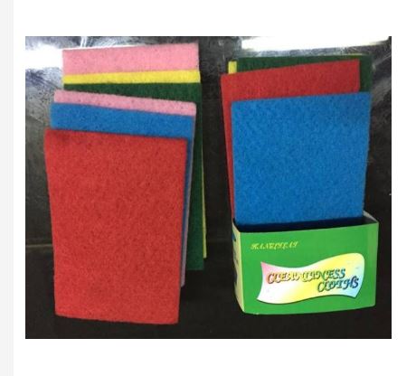 Spons / sponge cuci piring tipis warna warni 1 pack isi 10 pcs | Lazada ...
