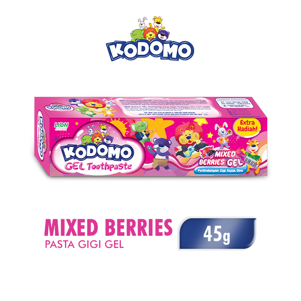 Kodomo Pasta Gigi Mix Berries Gel 45 gr | Lazada Indonesia
