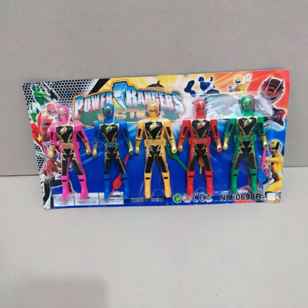 Mainan Robot Power Rangers isi 5 item / Mini Figure Power Rangers ...