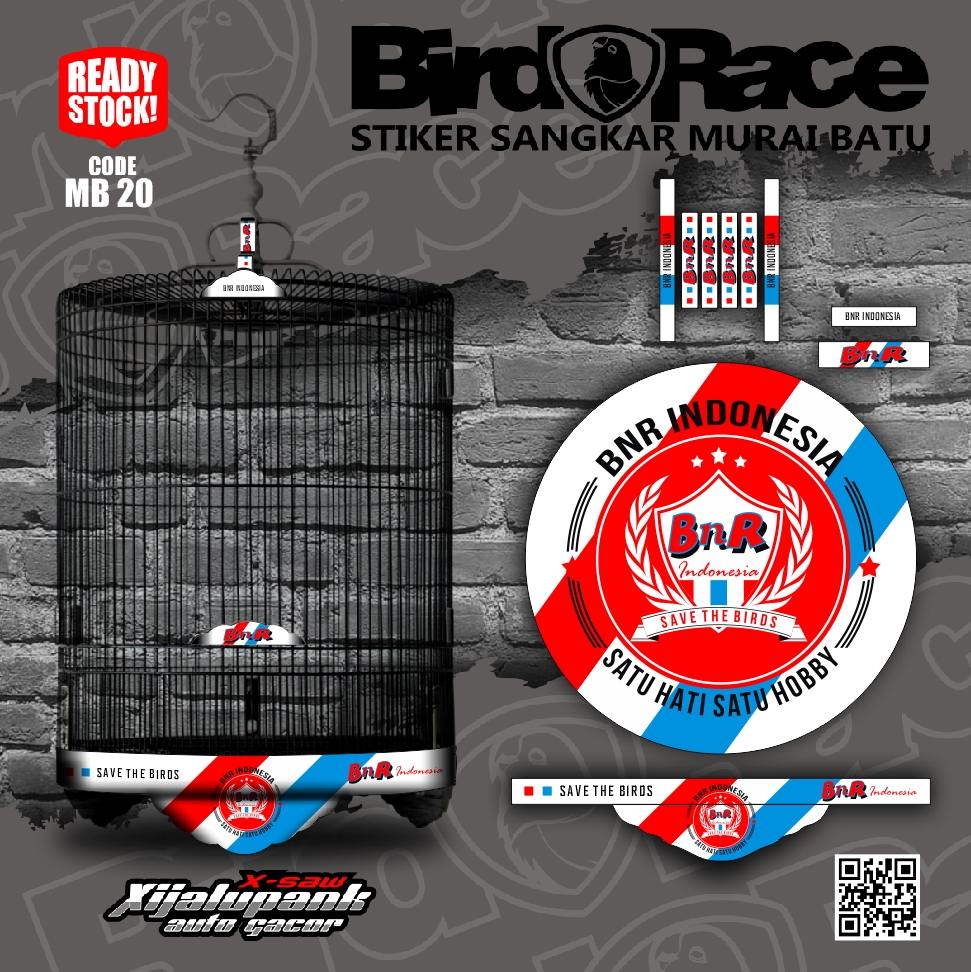 STICKER SANGKAR MURAI BATU stiker EBOD RADJA BNR Stiker Kandang (19 ...