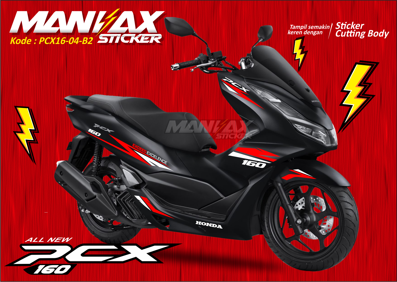 Sticker PCX Striping PCX Sticker Cutting PCX 160 - Cutting Stiker All ...
