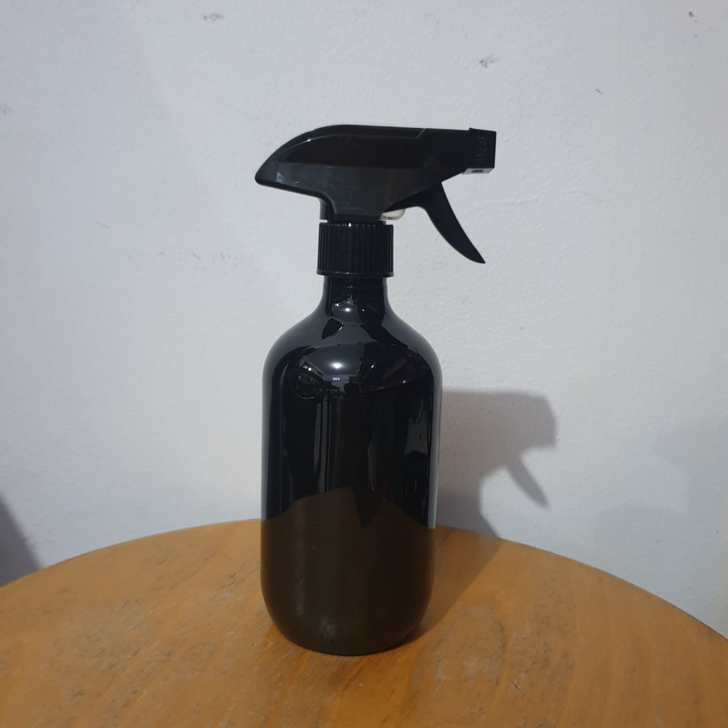Botol Spray Trigger 500ml Hitam / Botol Mada 500ml Hitam / Botol Semprot 500ml Full Hitam Barber ...
