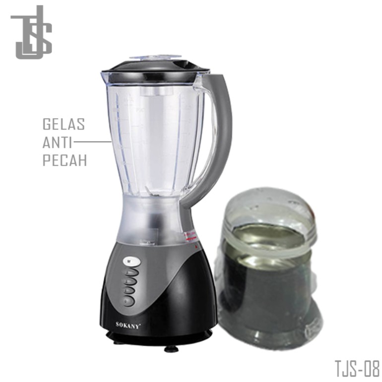 Blender TJS-08 jumbo Blender plastik kapasitas 1.5 Liter 2 in 1 ...