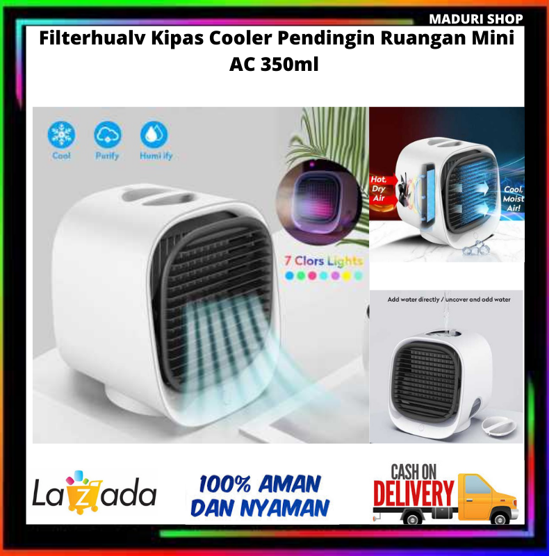 BISA COD - Ac Mini / Kipas Cooler Pendingin Ruangan Mini AC 350ml / Ac ...