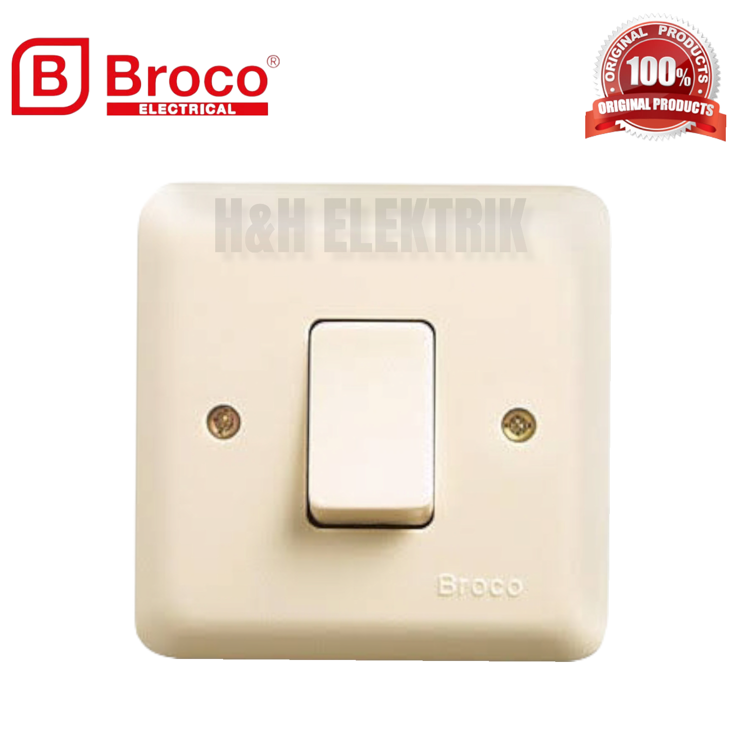Sakelar / Saklar Tunggal Single ib BROCO New Gee 6621 Inbow | Lazada ...
