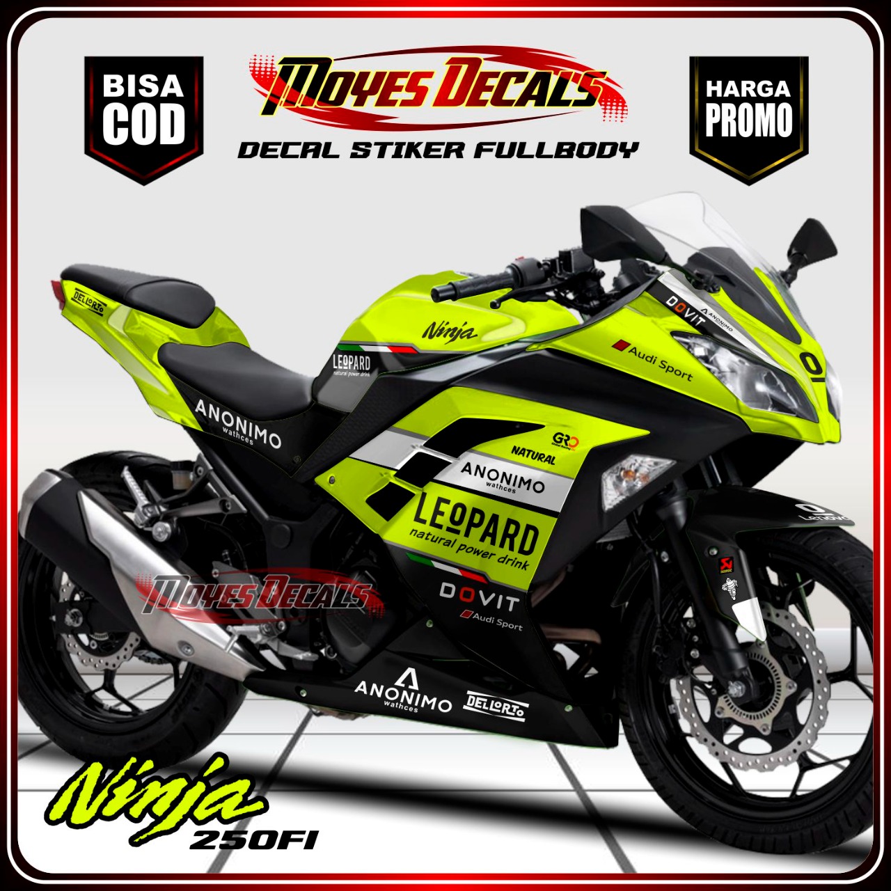 ⭐⭐⭐⭐⭐BISA COD. Decal Ninja 250 fi decal stiker full body nija 250 fi ...