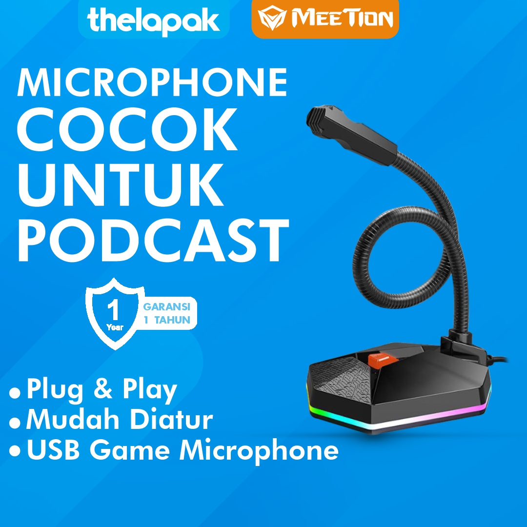 Meetion Game Microphone MC13 Microphone / Microphone / Alat Streaming ...