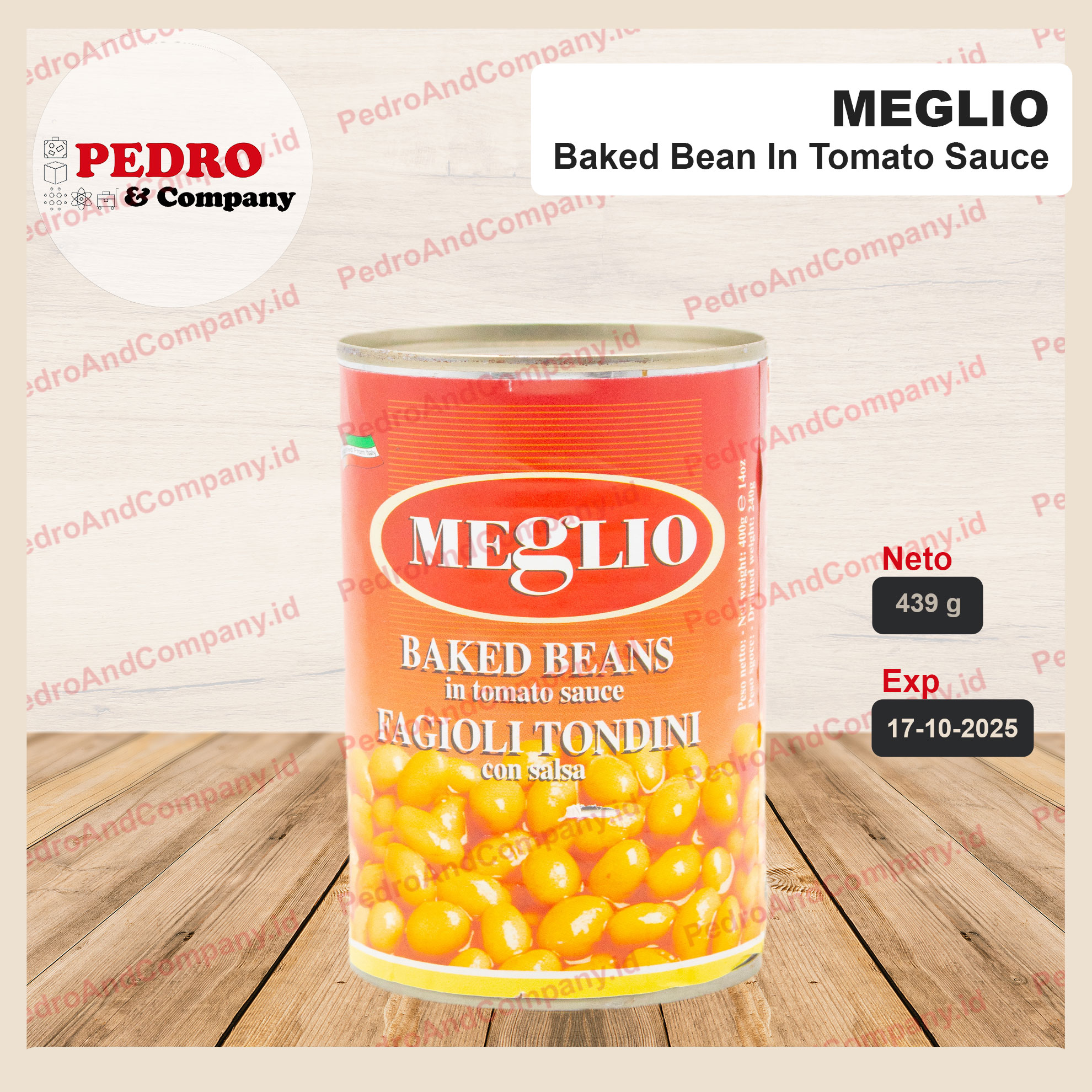 Meglio baked beans in tomato sauce - kacang merah tomat kaleng | Lazada ...
