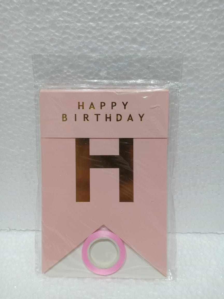 BANNER tulisan HAPPY BIRTHDAY bentuk SEGI LIMA | Lazada Indonesia