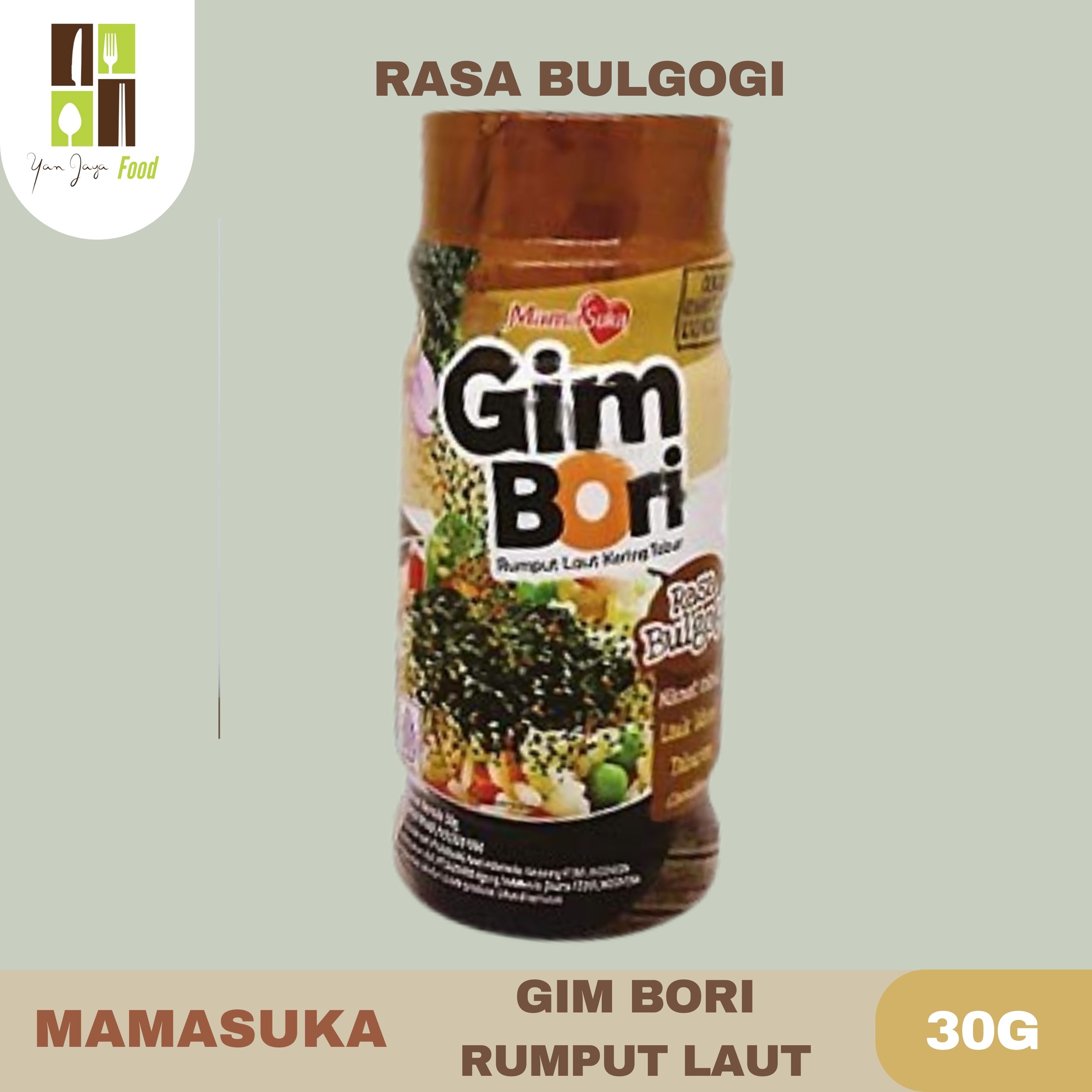 Mamasuka Gim Bori Rumput Laut Tabur Original/Pedas 30g Botol/ Pouch 60g | Lazada Indonesia