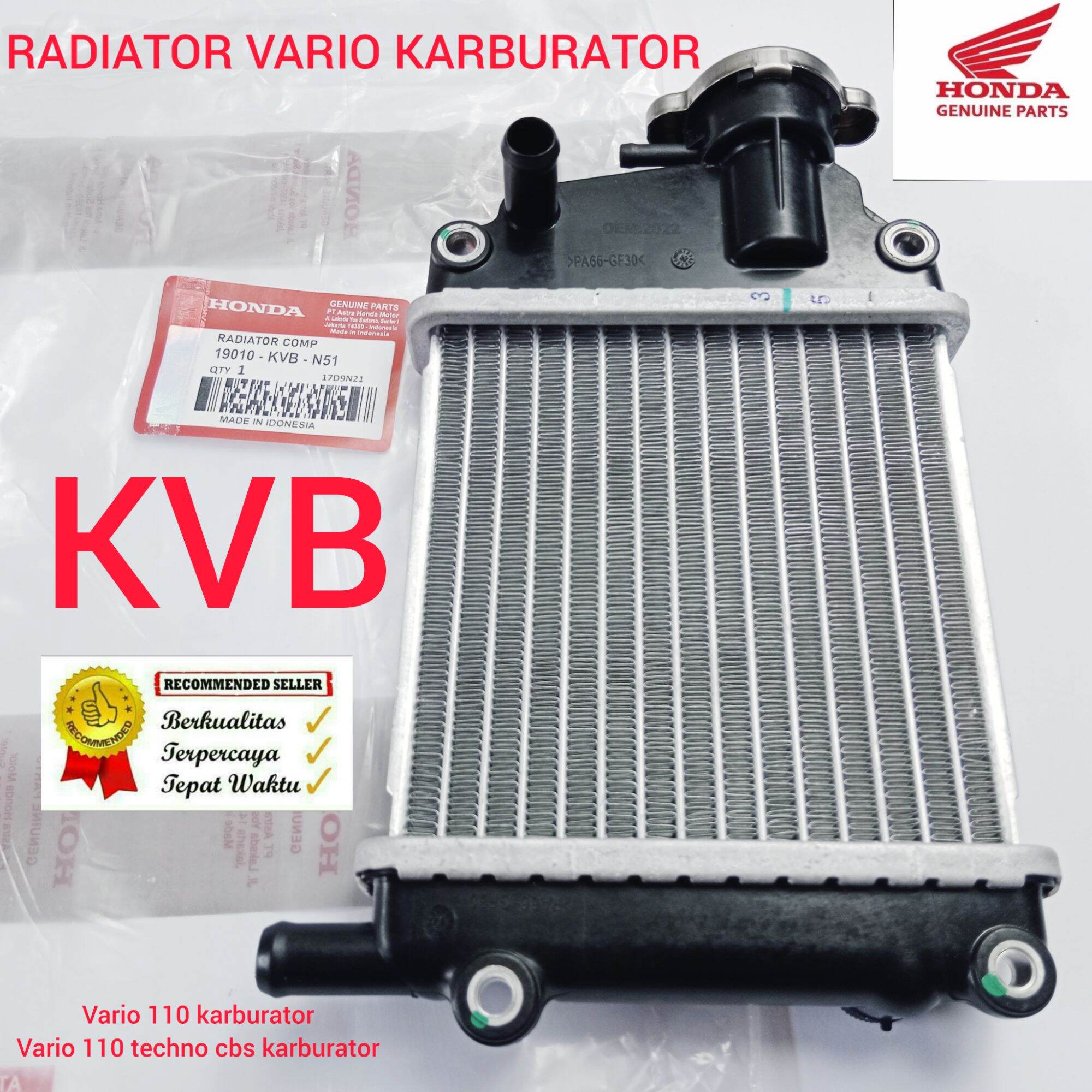radiator vario 110 karburator/radiator set vario 110 techno cbs ...