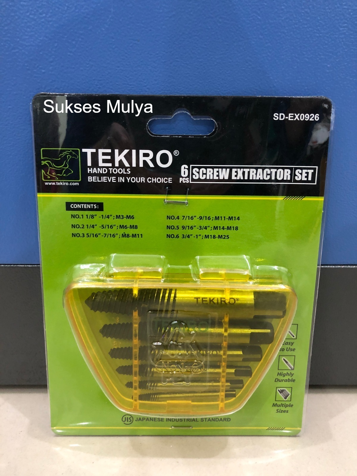 TEKIRO 6 PCS Hand Tap Balik Set Screwdriver Extractor Set SD-EX0926 ... TEKIRO 6 PCS Hand Tap Balik Set Screwdriver Extractor Set SD-EX0926 ...