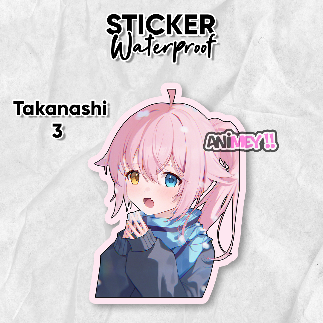 Stiker Takanashi Hoshino Blue Archive / Sticker Anime Waterproof ...