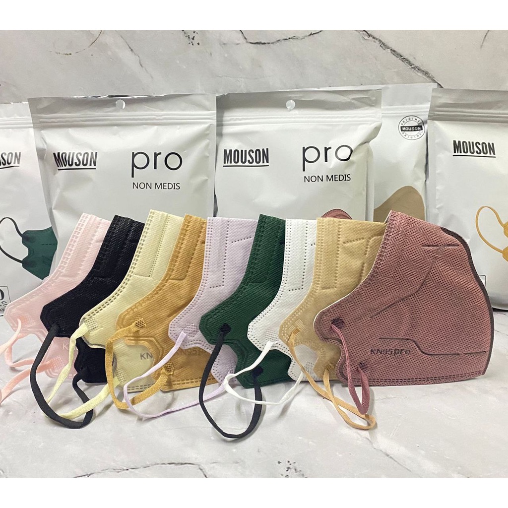 MASKER KN95 PRO MOUSON 5PLY WARNA WARNI FULL COLOUR TEBAL BERKUALITAS ...