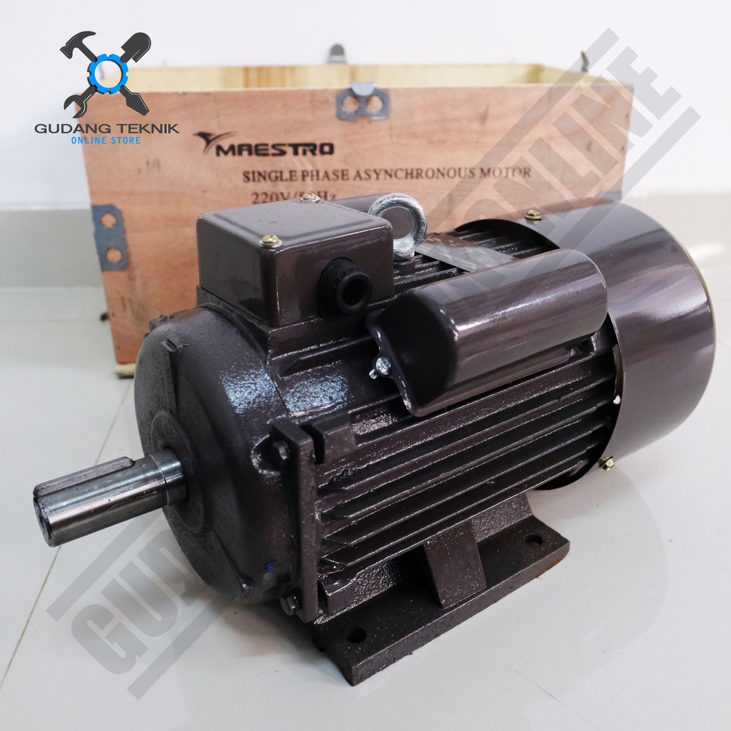 (MAESTRO 2Hp 4P 1Ph) Dinamo Motor Penggerak 2Hp 4P 1Ph 1400Rpm ...
